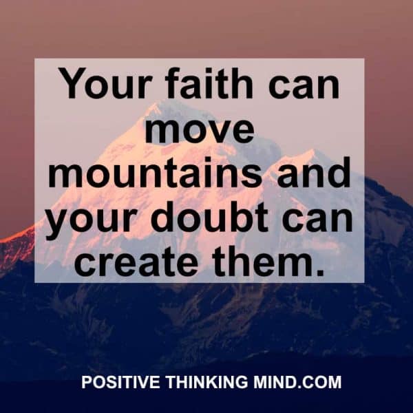 101 Amazing Faith Quotes | Positive Thinking Mind