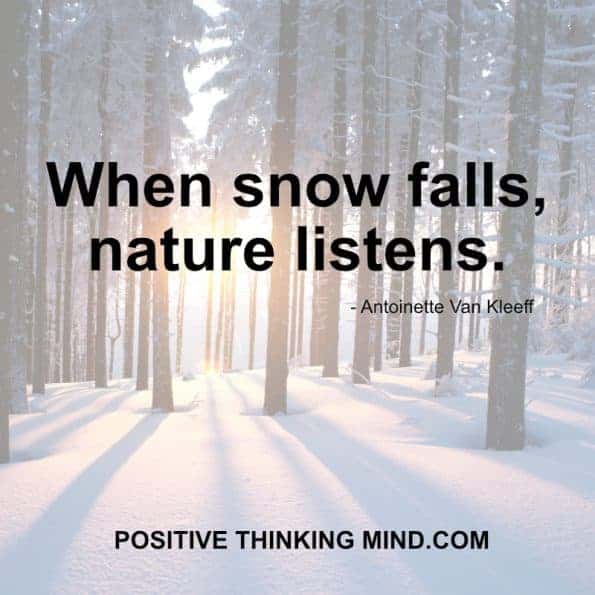 109 Ultimate Quotes About Snow | Positive Thinking Mind