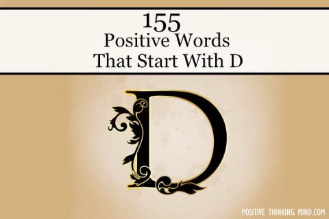 155 Positive Words That Start With D | Positive Thinking Mind