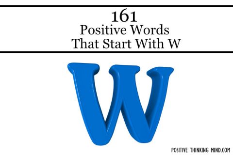 408 Positive Words That Start With W - Positive Thinking Mind